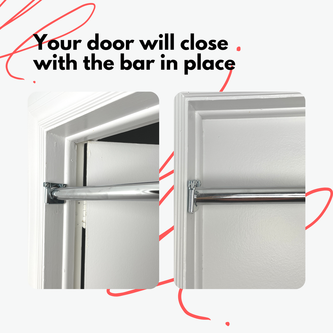 Doorway Swing Support Bar with Straps – DreamGYM